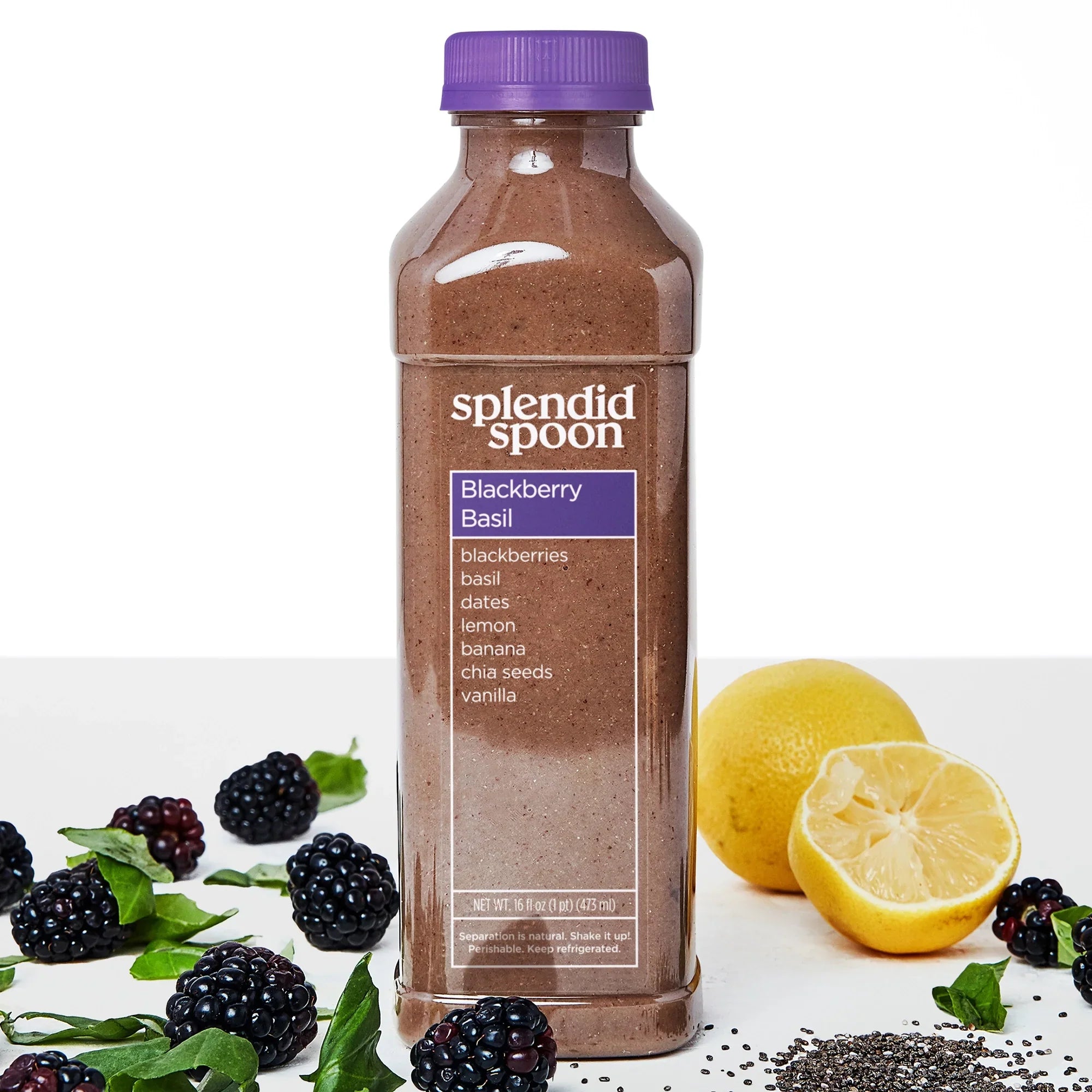Blackberry Basil Smoothie – Splendid Spoon